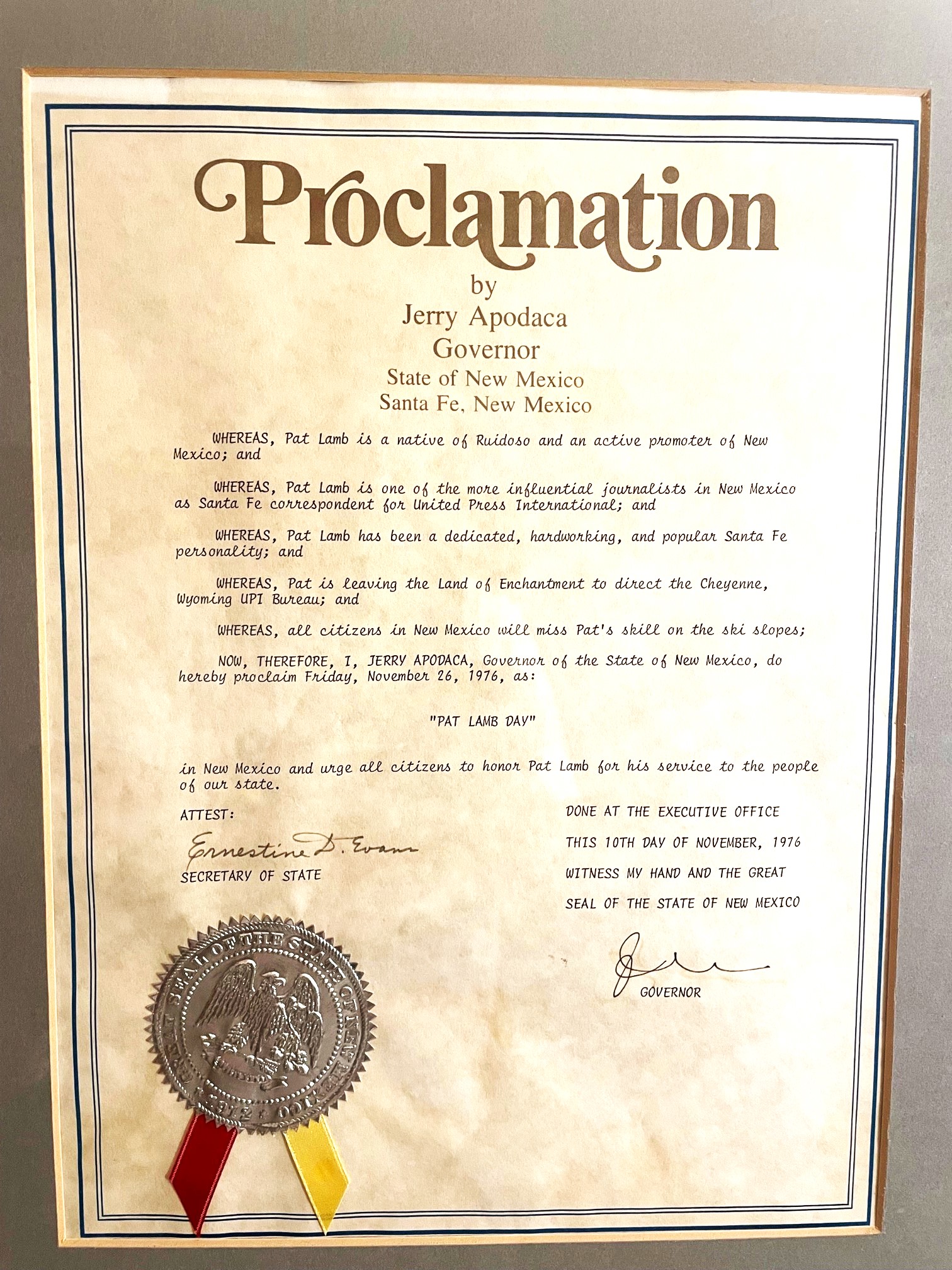 Remembering Gov. Apodaca…